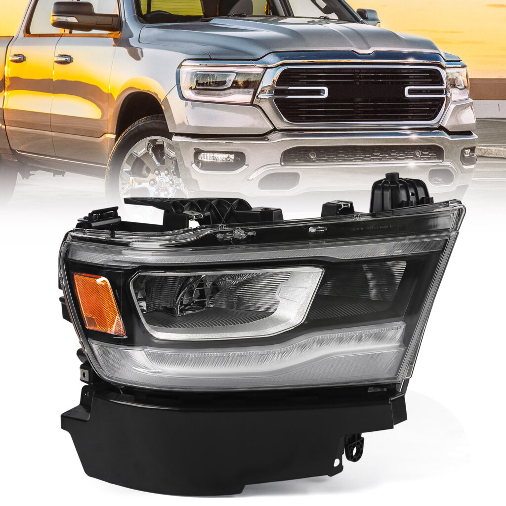 FIONE LED Headlight Assembly Compatible with Dodge Ram 1500 2019-2022 ...